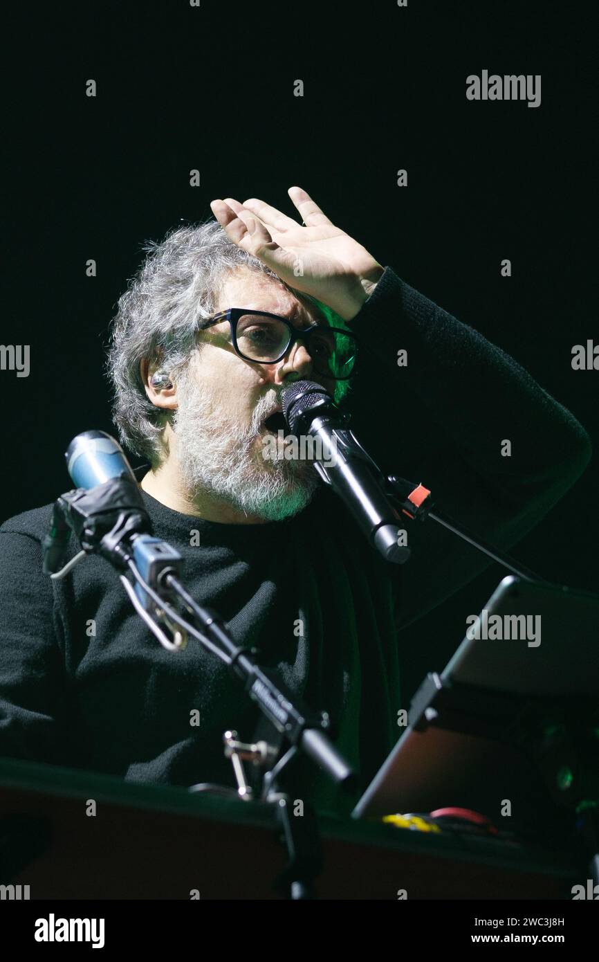 The singer Ivan Ferreiro during a performance at the INVERFEST WiZink Center, on January 13 ...