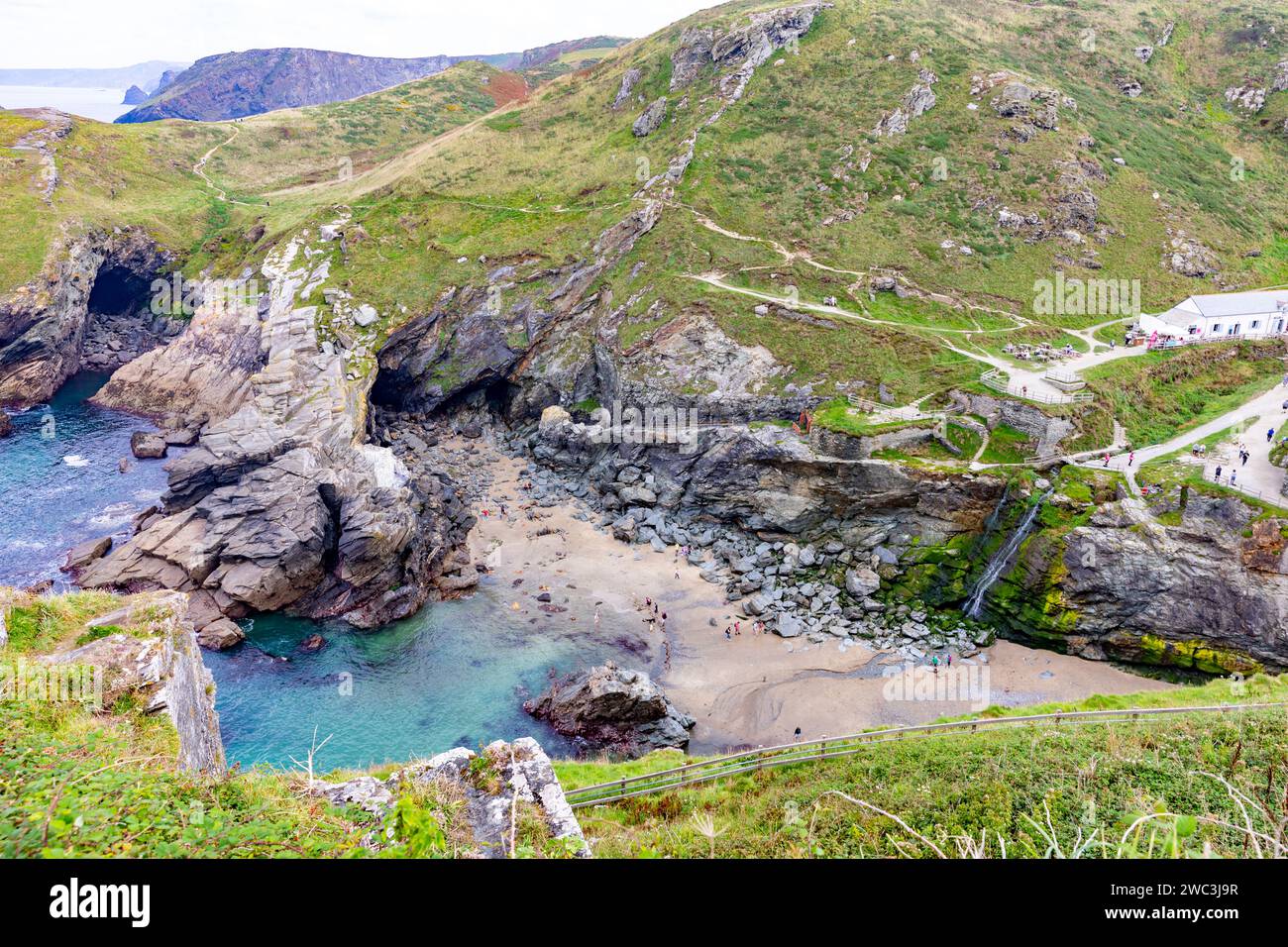 Tintagel Castle and King Arthur, north Cornwall coast, England,UK,2023 ...