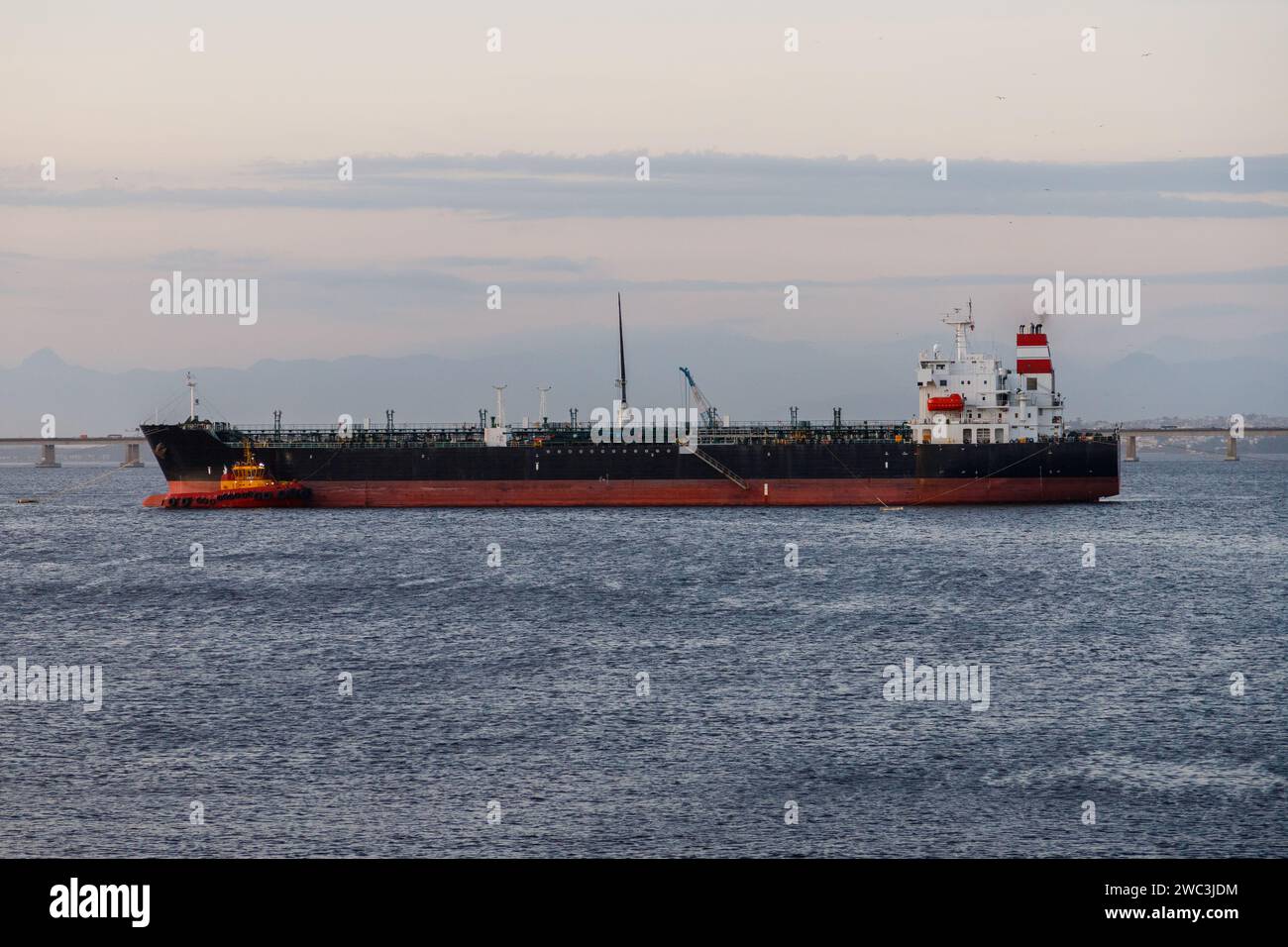 cargo ship in Guanabara Bay in Rio de Janeiro, Brazil Stock Photo - Alamy