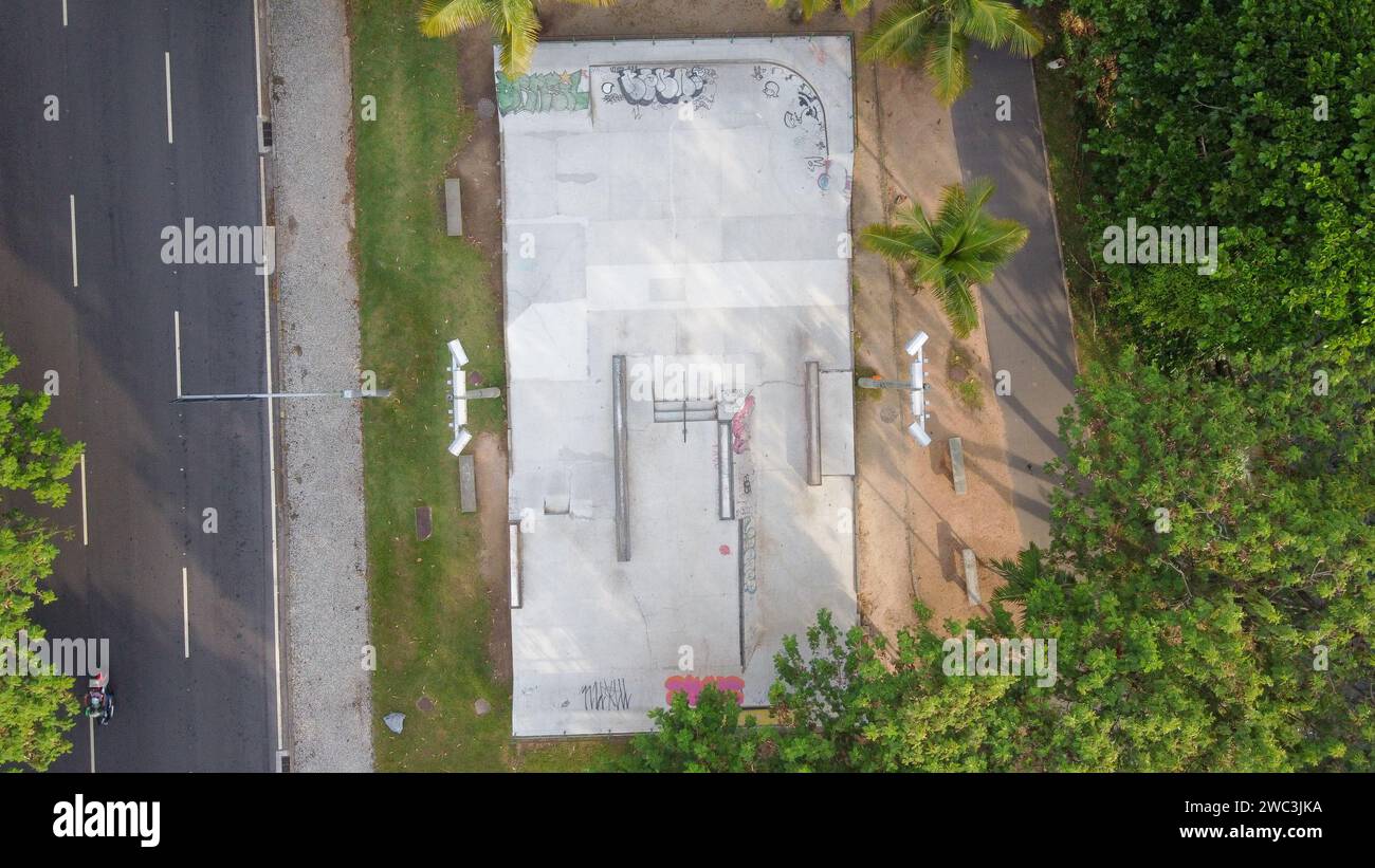 Skate park at Rodrigo de freitas lagoon in Rio de Janeiro, Brazil ...