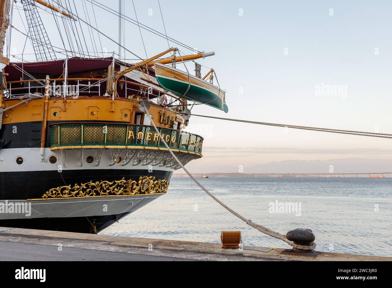 Amerigo Vespucci ship in Rio de Janeiro, Brazil - October 23, 2023 ...