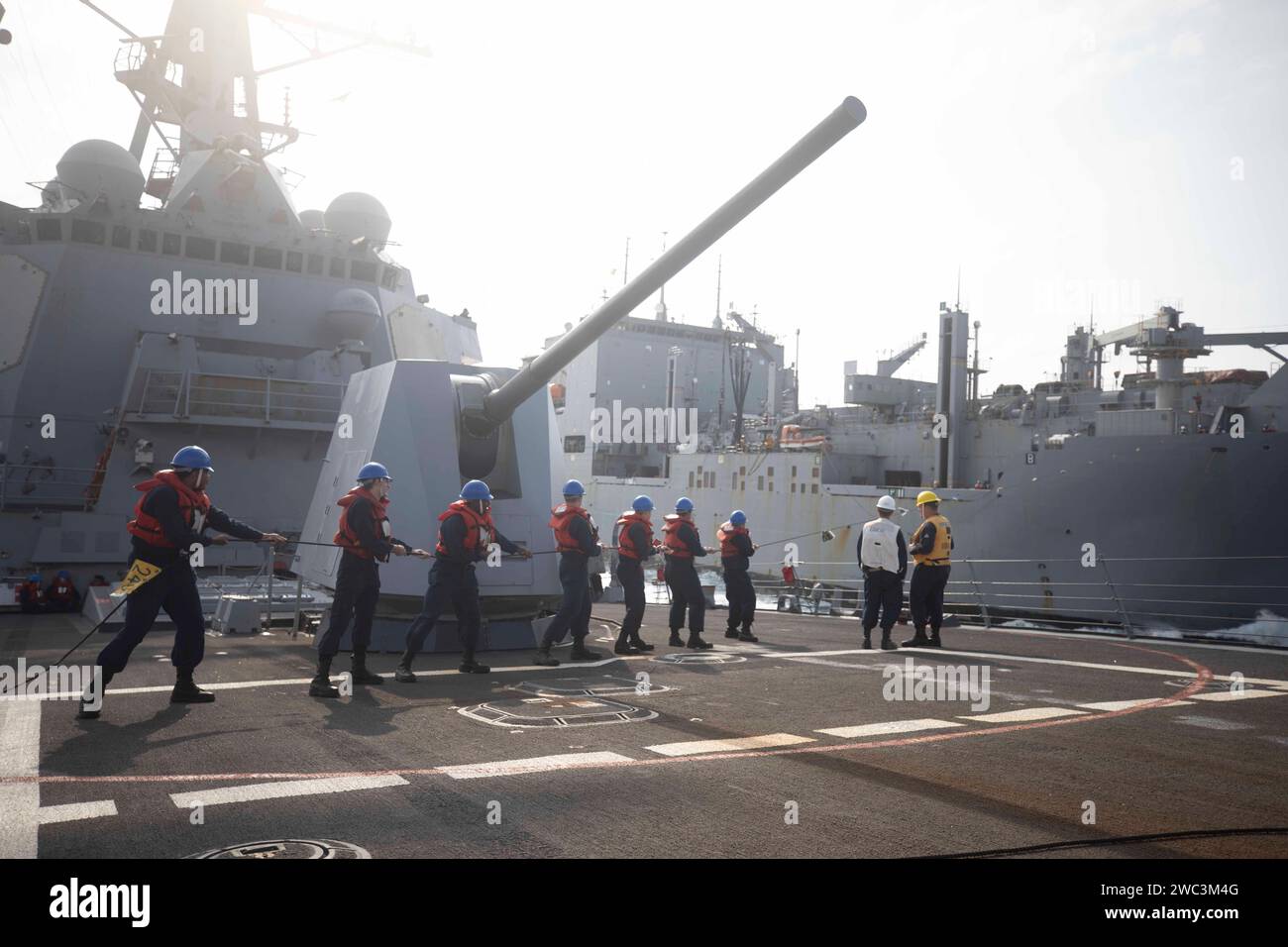 240108-N-CD319-1080 SOUTH CHINA SEA (Jan.8, 2024) Arleigh Burke-class ...