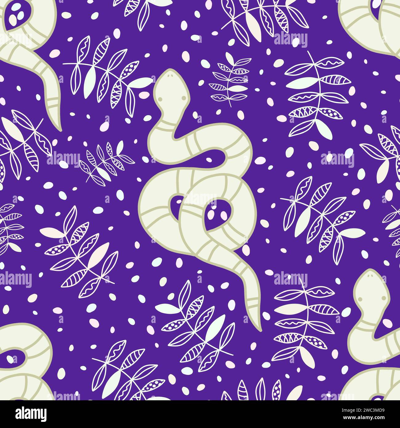 Cartoon animals seamless snakes pattern for wrapping paper and fabrics ...
