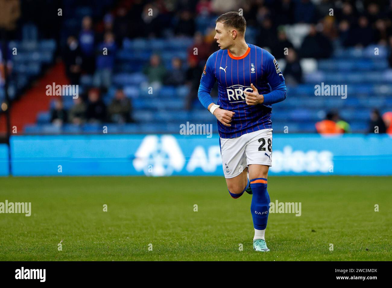 Ethan Walker of Oldham Athletic Association Football Club during the ...