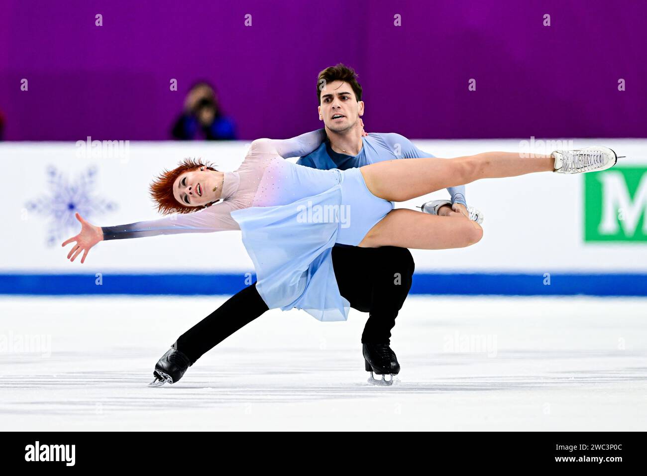 Evgeniia LOPAREVA & Geoffrey BRISSAUD (FRA), during Ice Dance Free ...