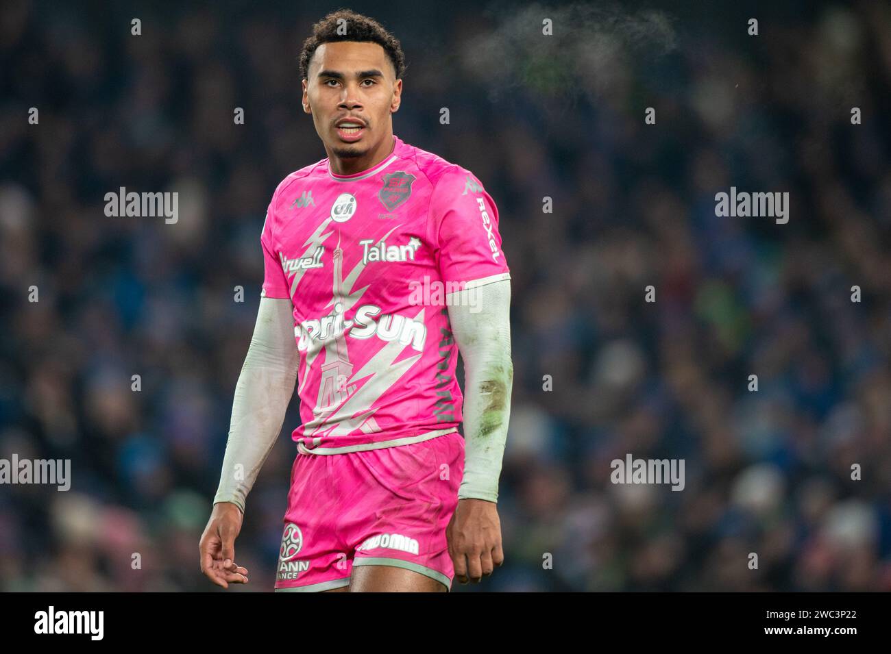 Dublin, Ireland. 13th Jan, 2024. Noah Nene of Stade Francais Paris ...