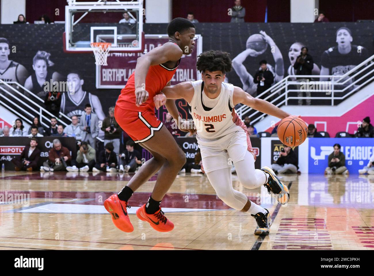SPRINGFIELD, MA - JANUARY 13: Cayden Boozer of Christopher Columbus (2 ...