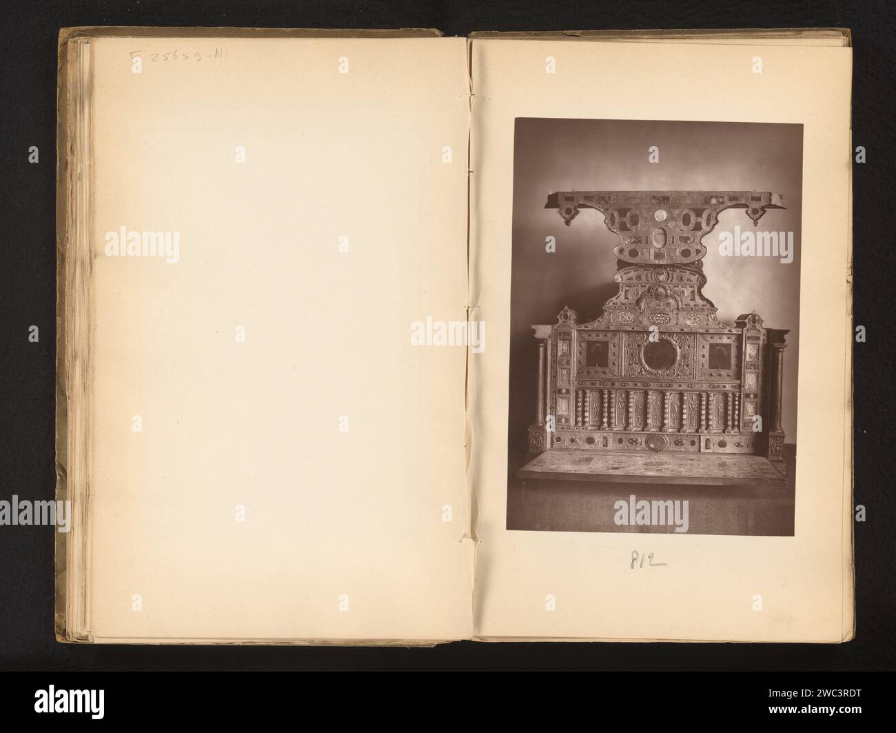 Cabinet decorated with metal, from the collection of Christopher ...