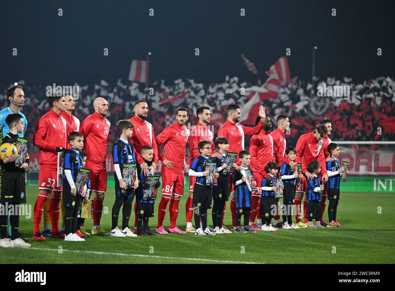 Lineup of AC Monza during the Italian Serie A football match between AC ...