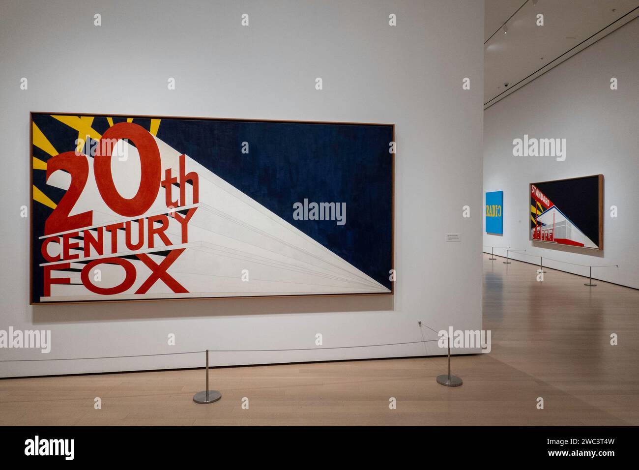 Exhibition at the Museum of Modern Art featuring "Ed Ruscha/Now Then ...