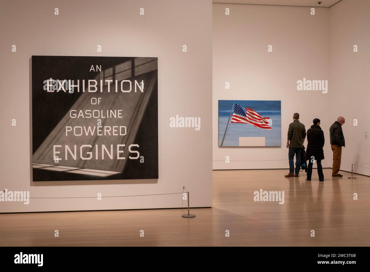 Exhibition at the Museum of Modern Art featuring "Ed Ruscha/Now Then ...