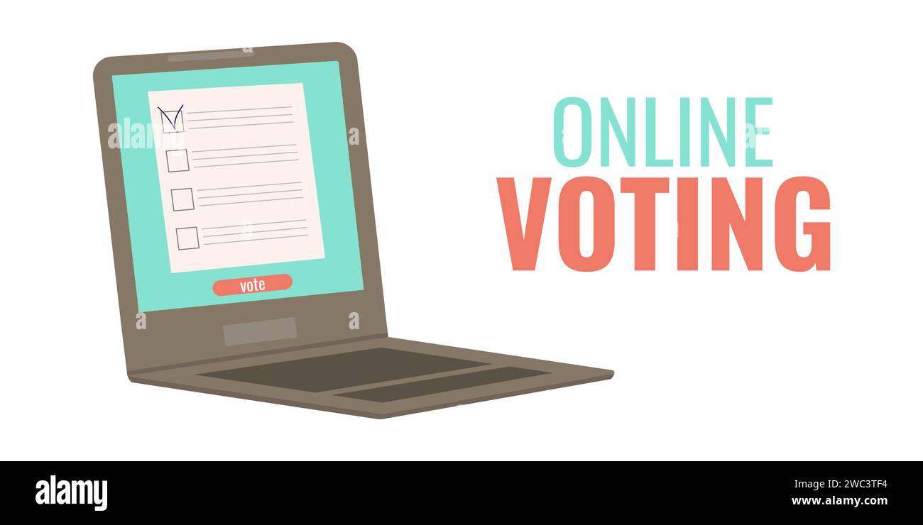 Electronic voting system Stock Vector Images - Alamy