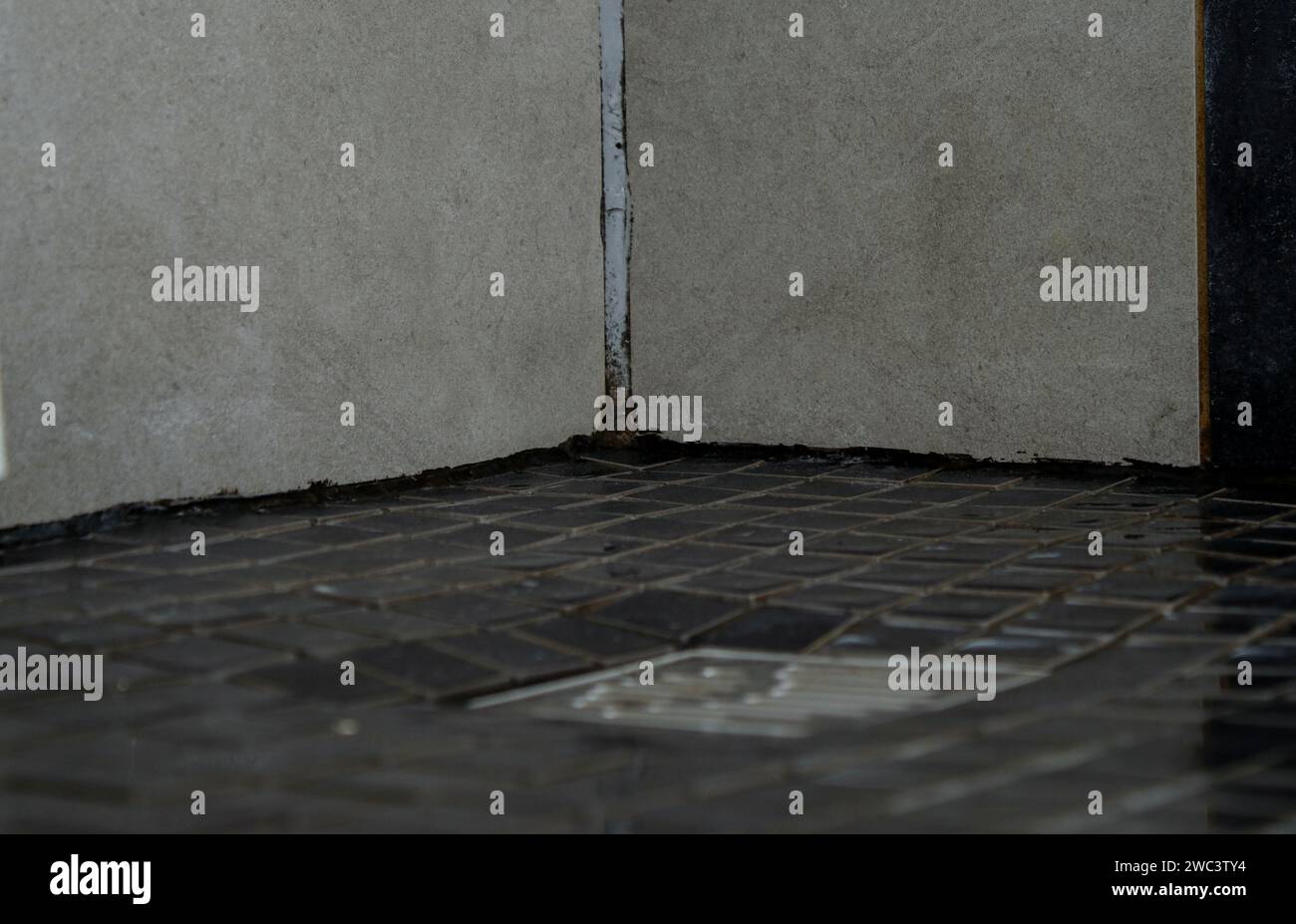 Cleaning dirty old tiles in hi-res stock photography and images - Alamy