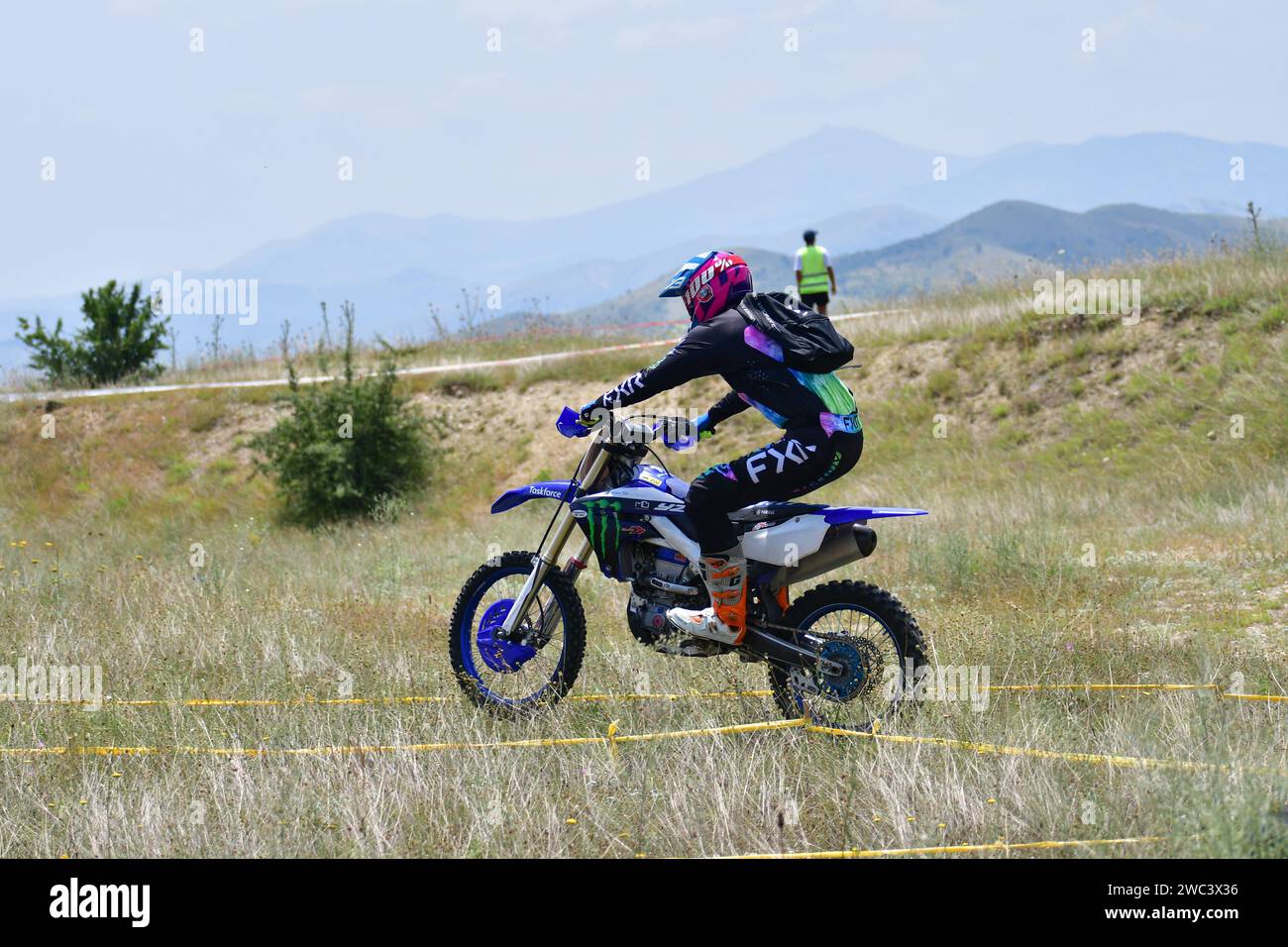 In the Enduro extreme moto race the riders competed in difficult ...
