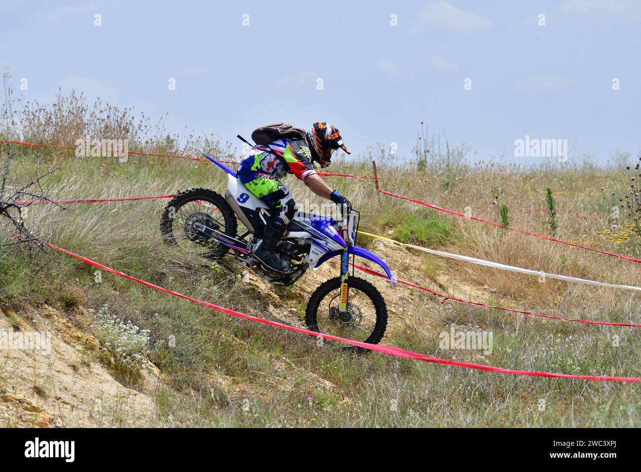 In the Enduro extreme moto race the riders competed in difficult ...