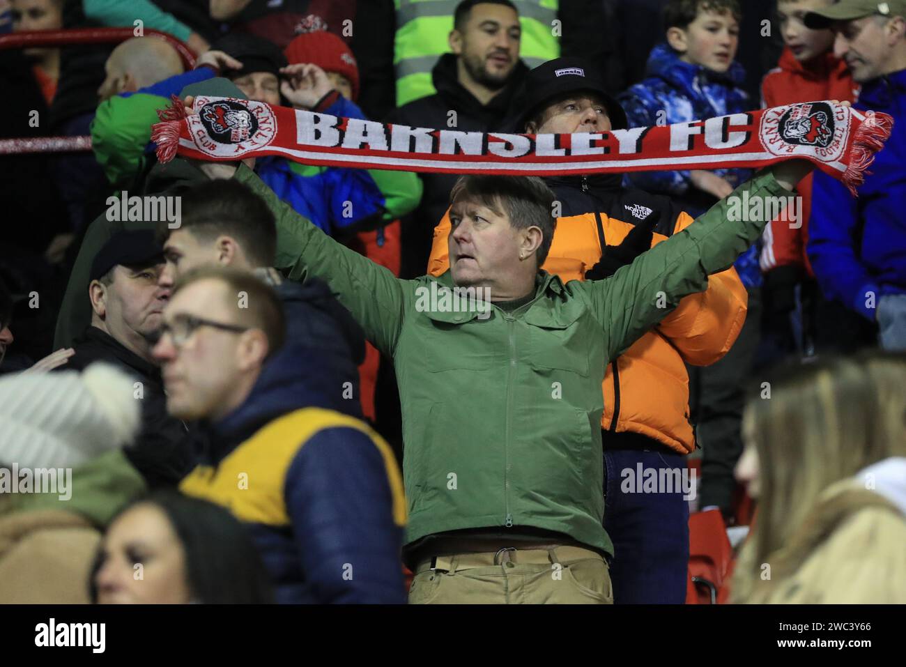Barnsley fans celebrate a 2-1 win during the Sky Bet League 1 match ...