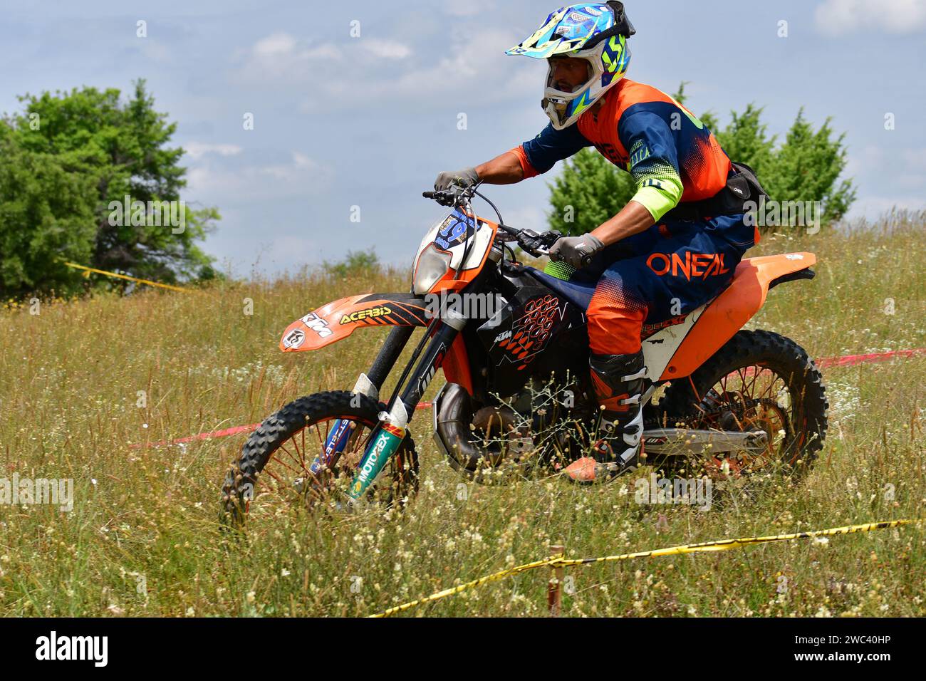 In the Enduro extreme moto race the riders competed in difficult ...