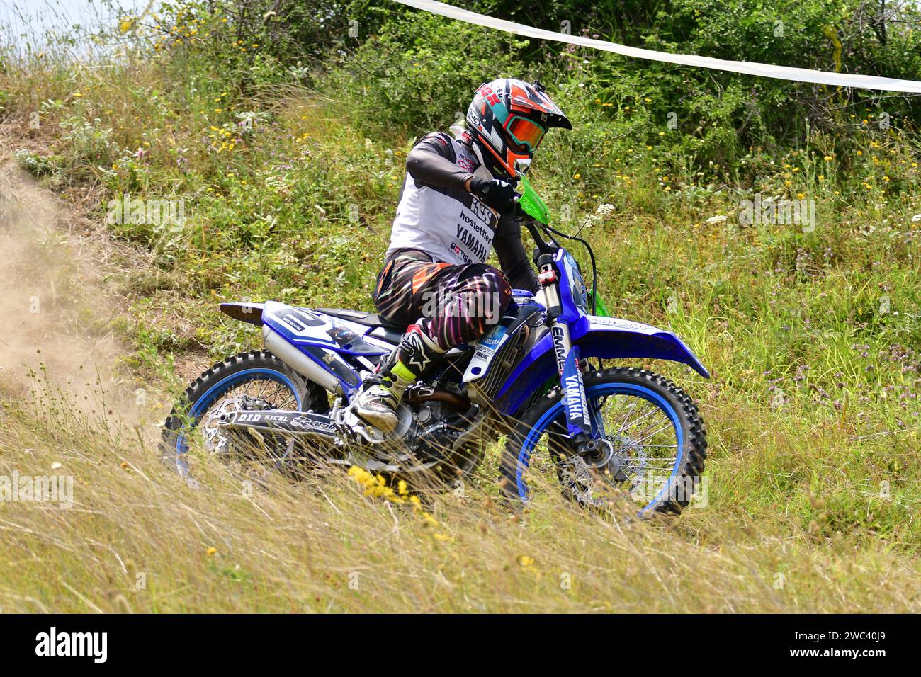 In the Enduro extreme moto race the riders competed in difficult ...