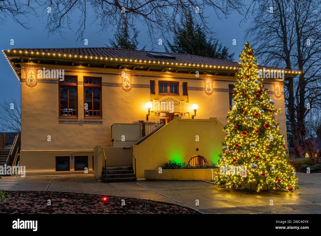 Snohomish WA USA Dec 11 2023: Snohomish Carnegie Library in 1910, this ...