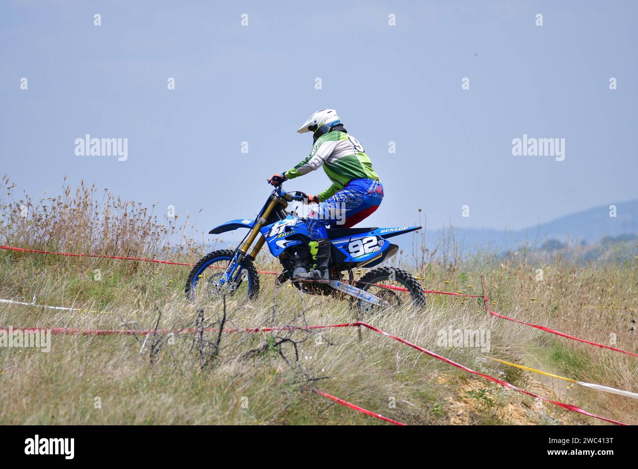 In the Enduro extreme moto race the riders competed in difficult ...