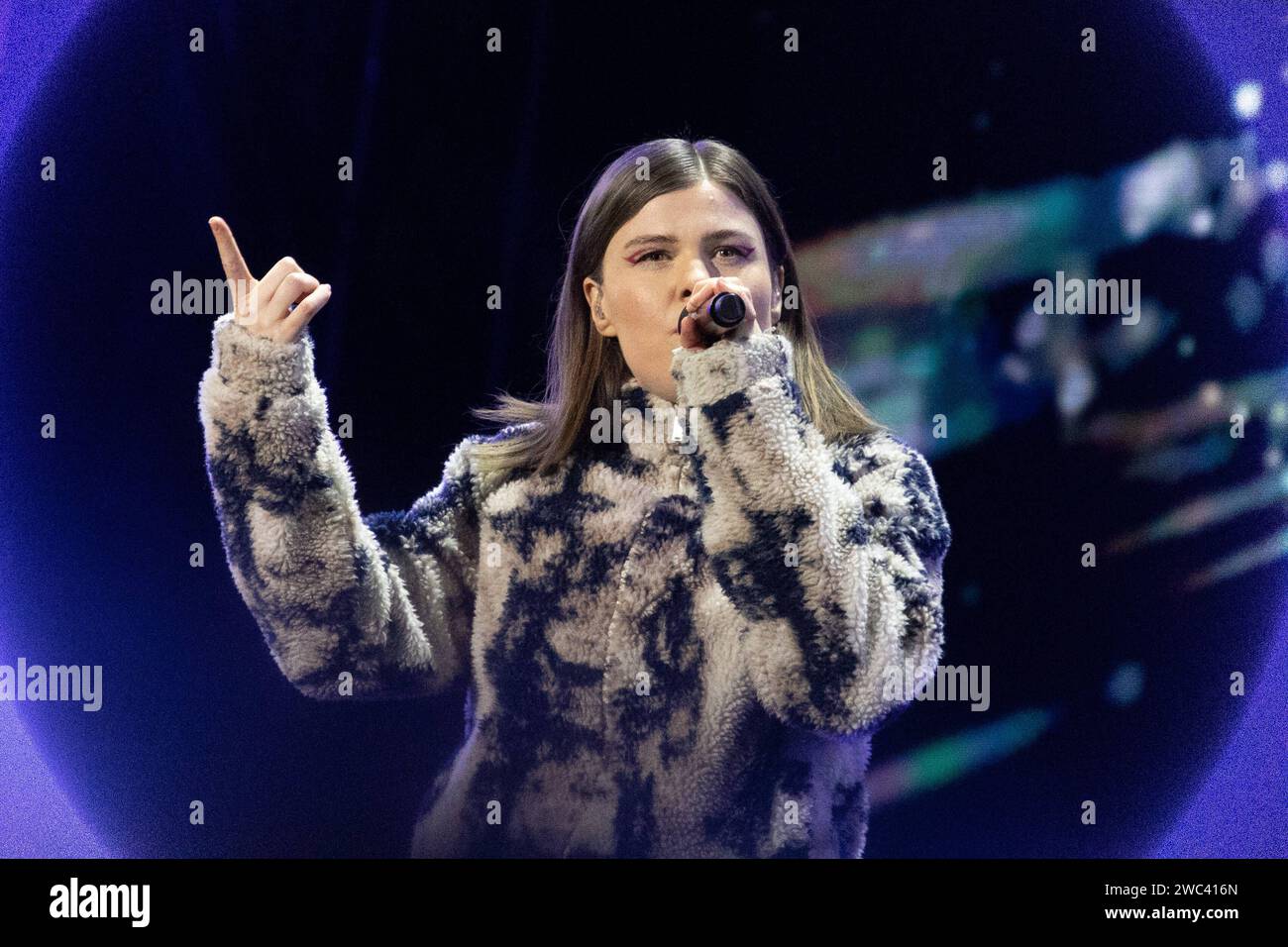 Pil perform during a show hosted by the Danish Broadcasting Corporation ...