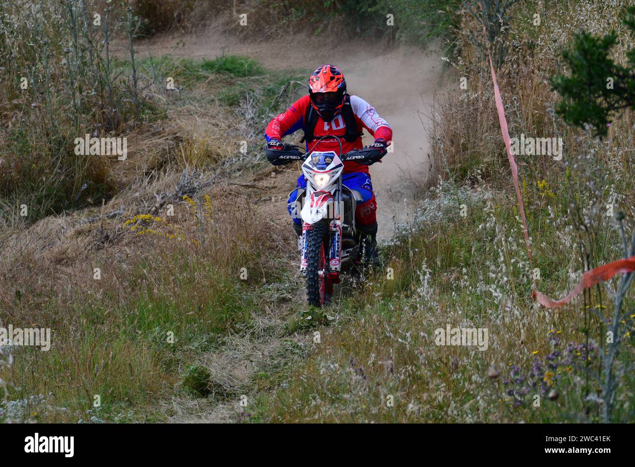 In the Enduro extreme moto race the riders competed in difficult ...