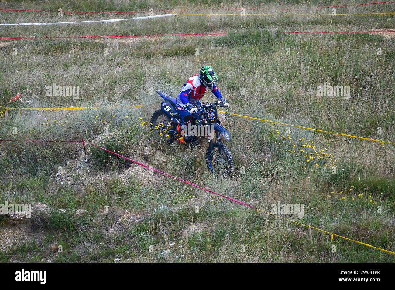 In the Enduro extreme moto race the riders competed in difficult ...