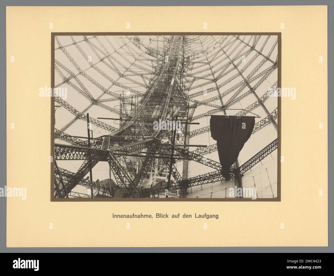 Walkway inside the Zeppelin, Anonymous, 1924 photograph Running ...