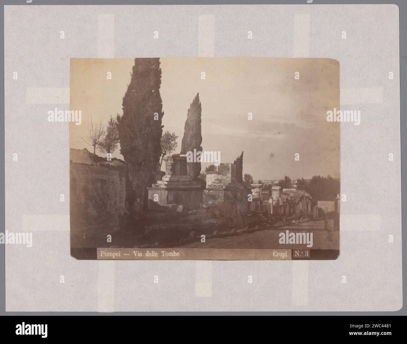 Via delle Tombe in Pompeï, Giovanni Crupi, 1865 - 1875 photograph ...