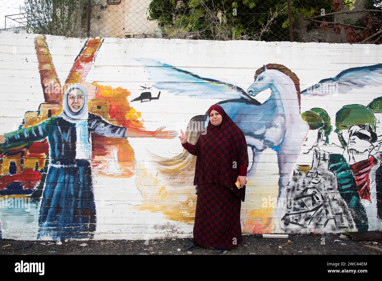 Amman, Amman, Jordan. 13th Jan, 2024. Fidaa Al Sammar one artist who ...