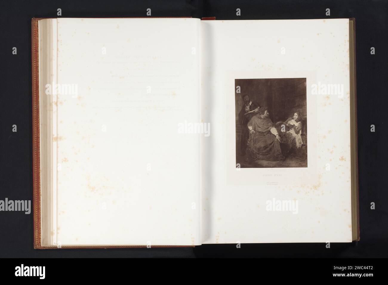 Photo production of a painting of the interrogation of Jeanne d'Arc by ...