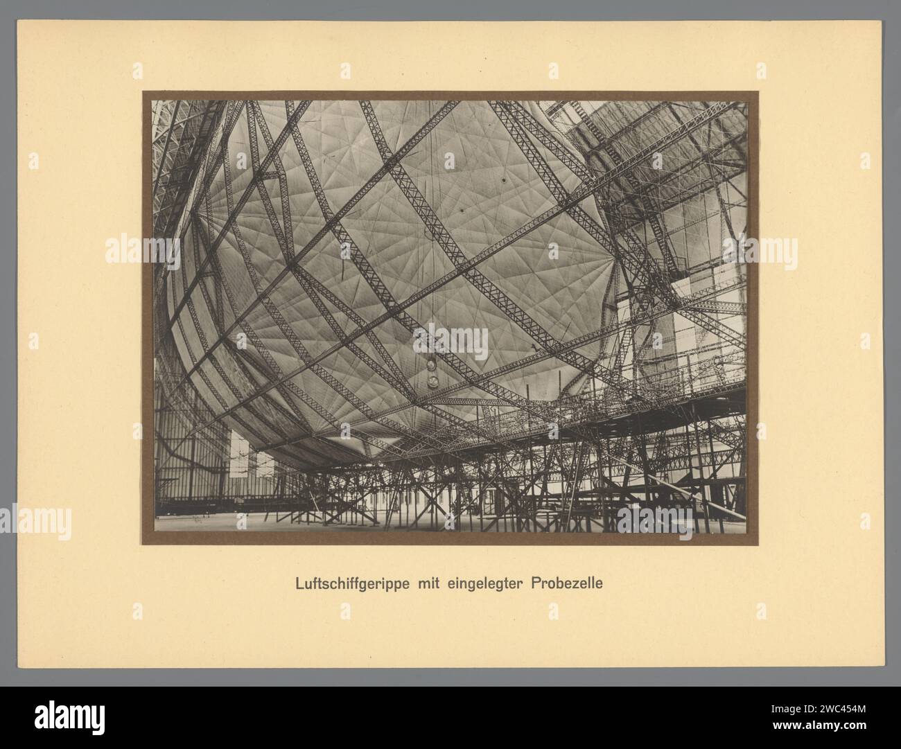 Frame of the Zeppelin, Anonymous, 1924 photograph Frame in the interior ...