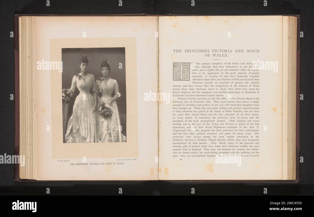 Portrait of Victoria and Maud, Princesses of Wales, William & Daniel ...
