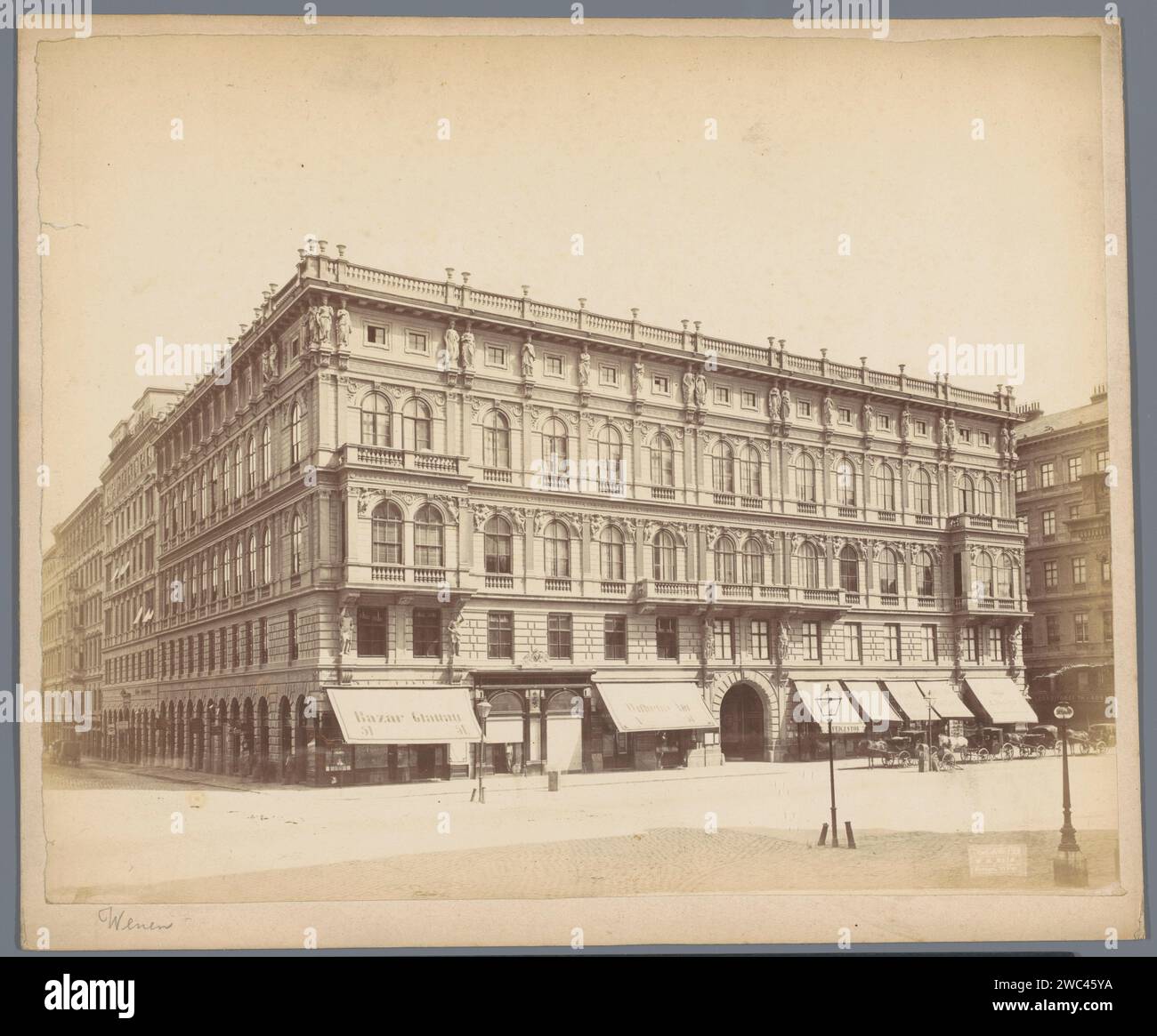 View of the Palais Todesco in Vienna, Austria, Hermann Heid, 1865 ...