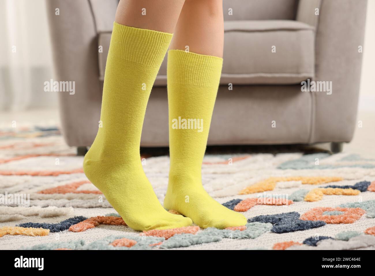 Yellow socks hi-res stock photography and images - Alamy