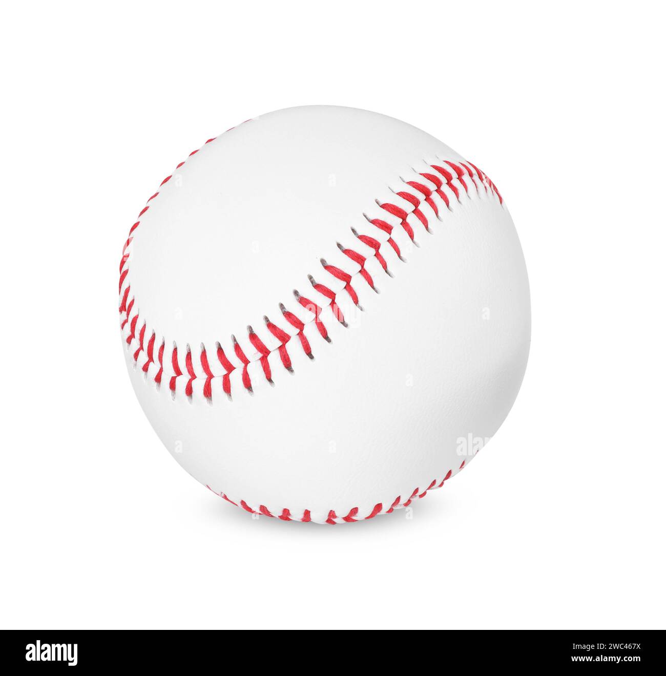 One baseball ball with stitches isolated on white Stock Photo - Alamy