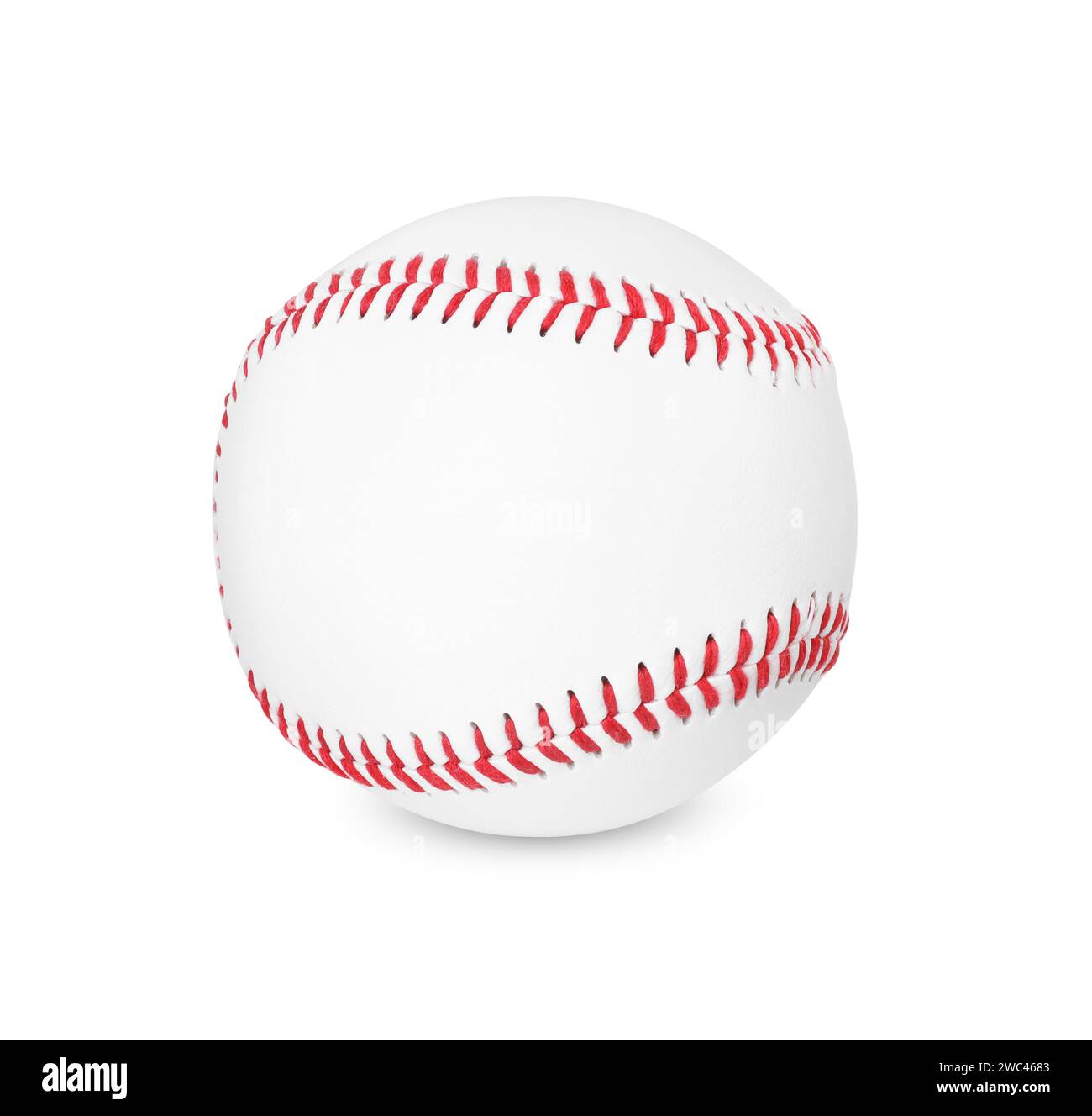 One baseball ball with stitches isolated on white Stock Photo - Alamy