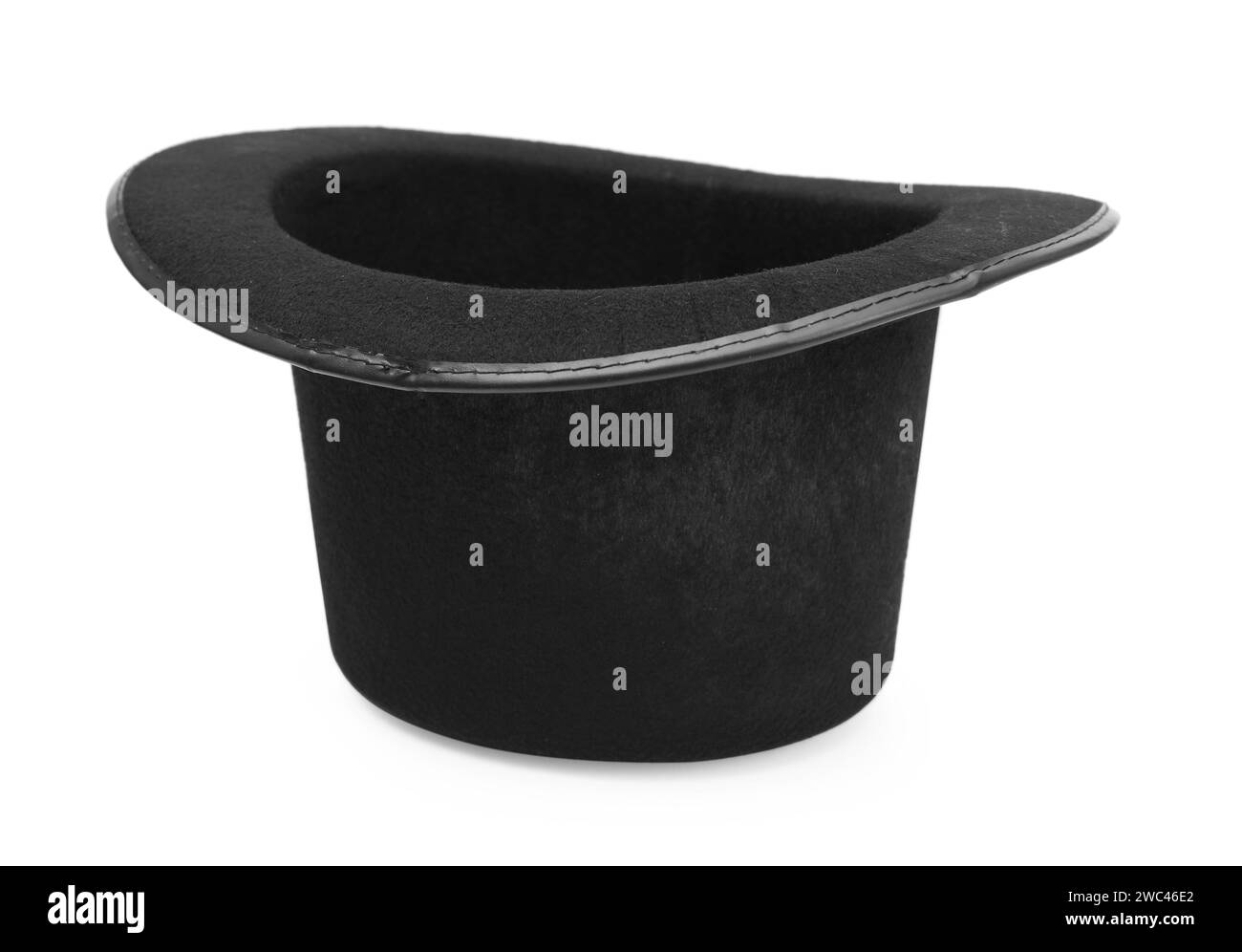 One magician top hat isolated on white Stock Photo - Alamy