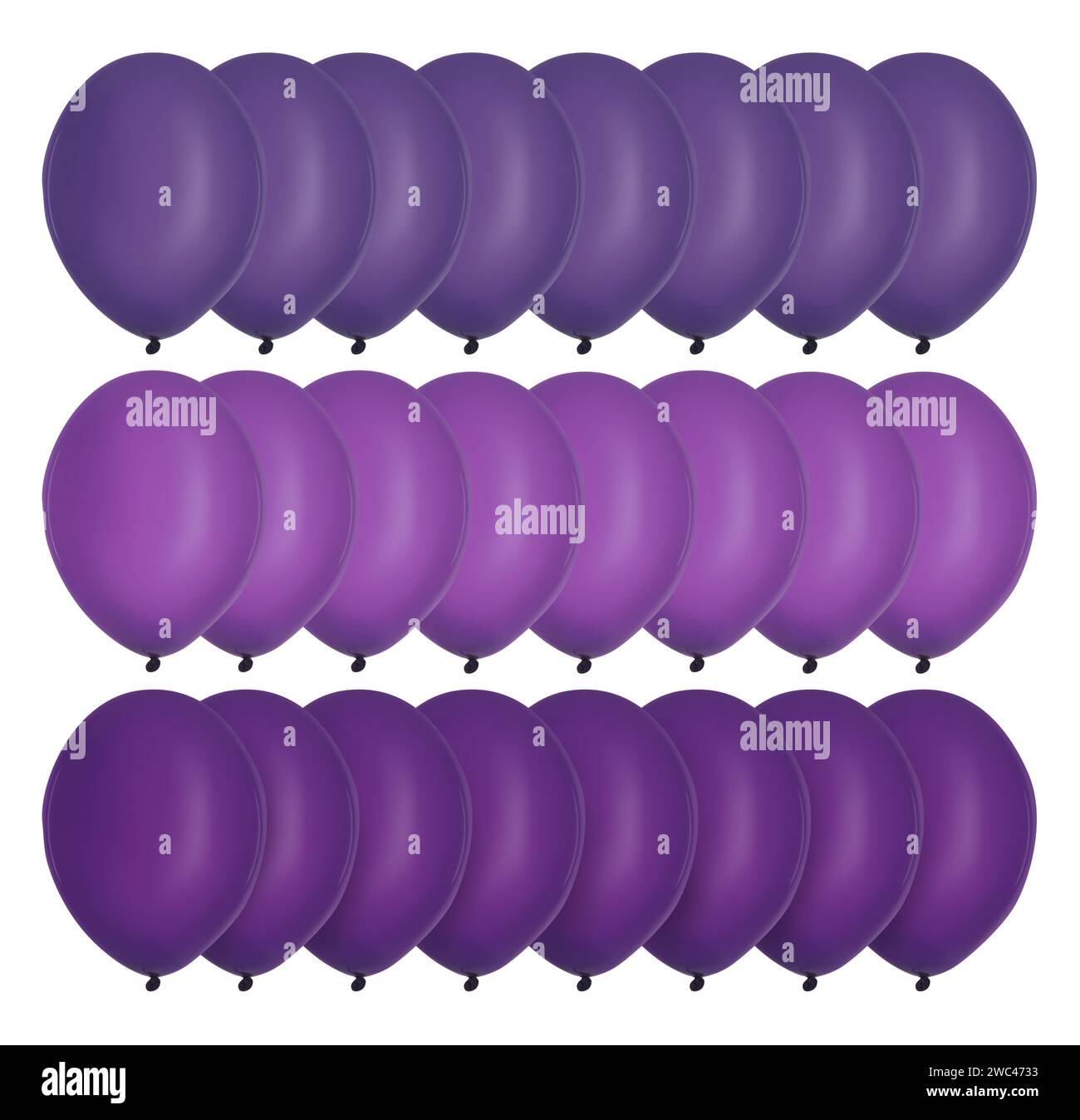 Different colorful balloons isolated on white, set Stock Photo - Alamy