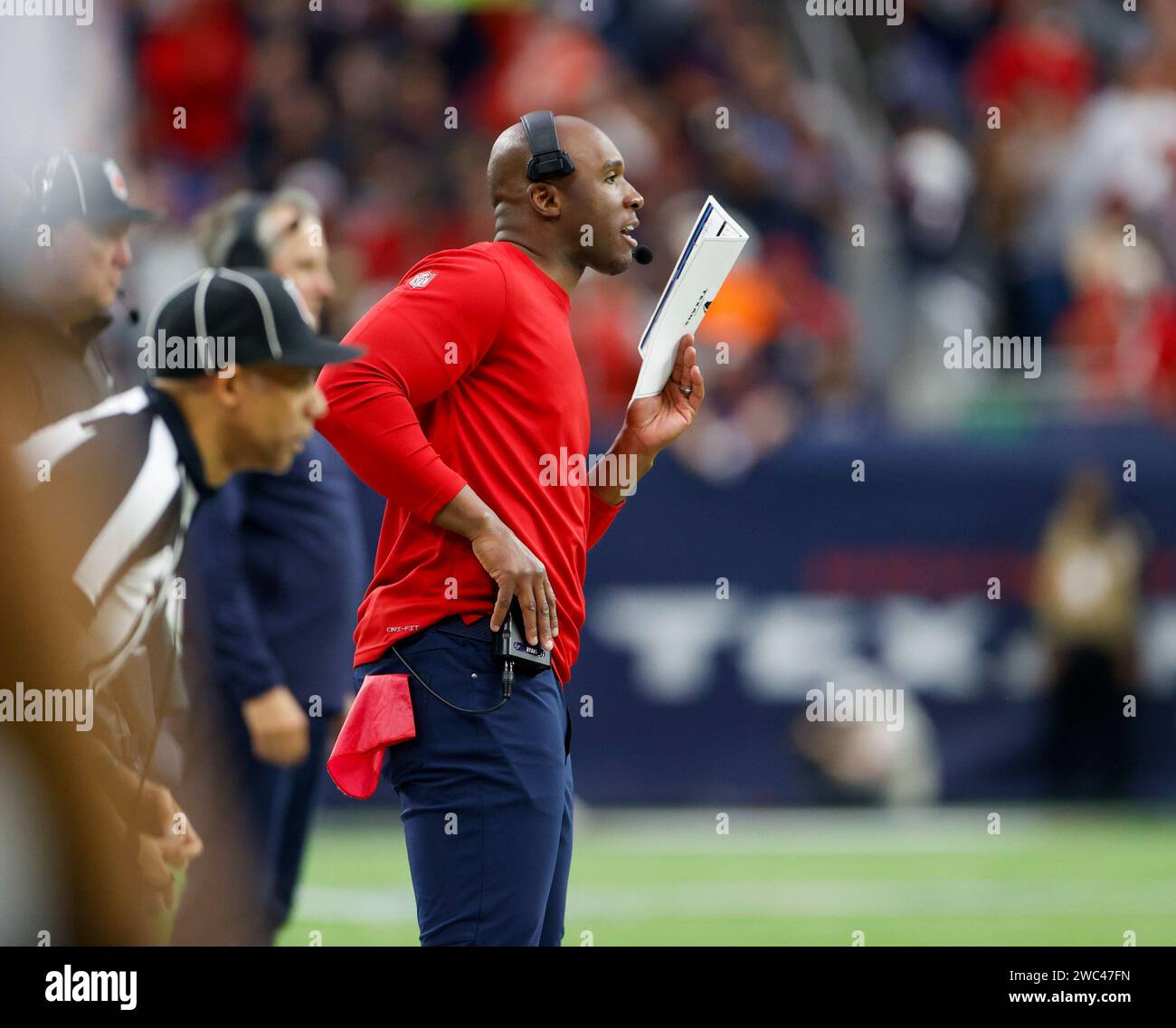 January 13, 2024: Houston Texans head coach DeMeco Ryans during an NFL Wild Card playoff game ...