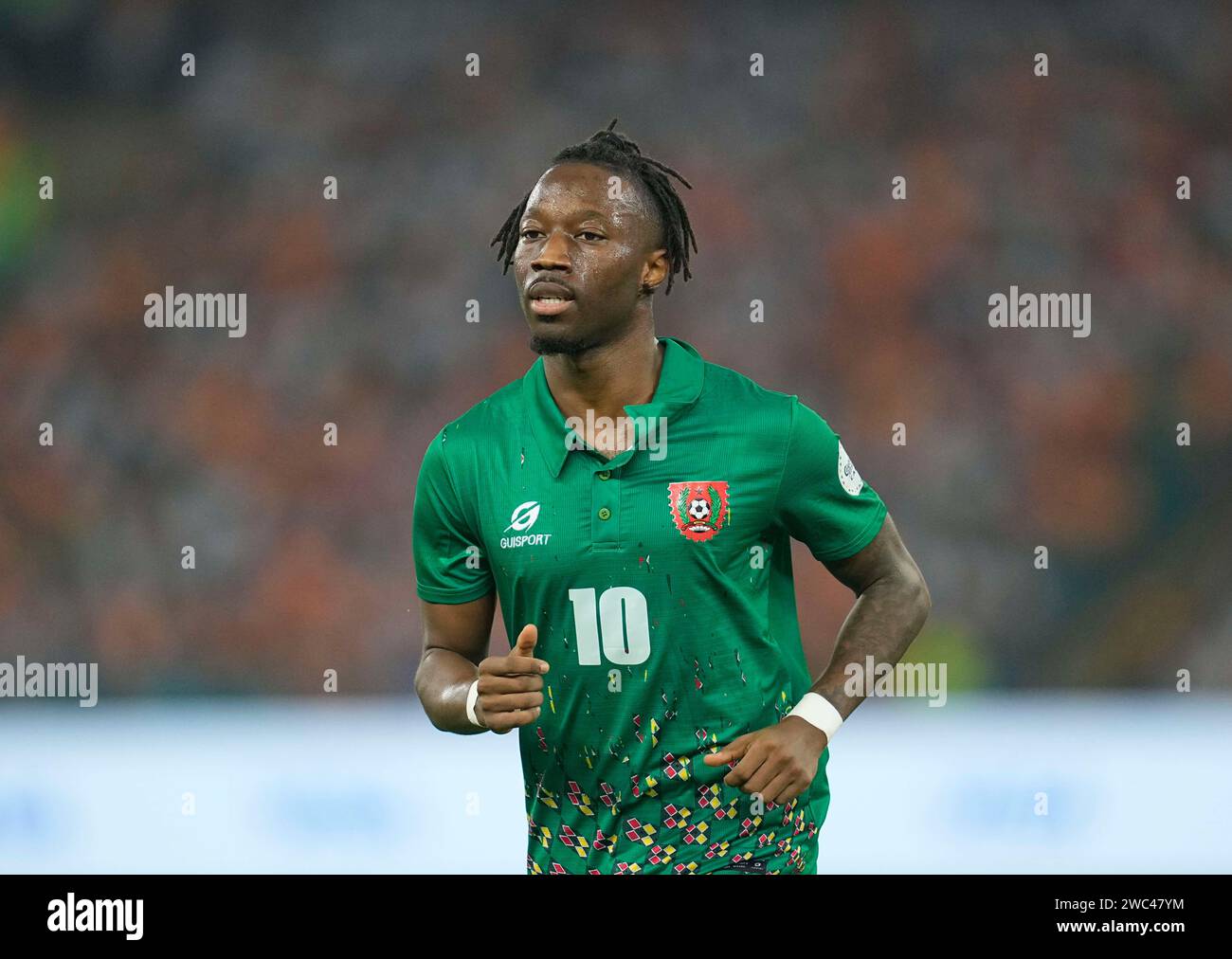 January 13 2024: Carlos Manuel Cardoso Mane (Guinea Bissau) looks on ...