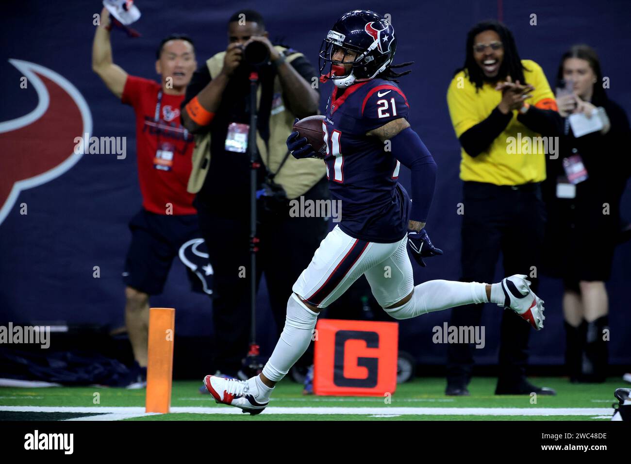 Houston, Texas, USA. 13th Jan, 2024. Houston Texans cornerback Steven ...