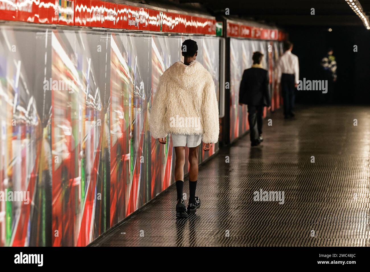 Milan, Italien. 13th Jan, 2024. MSGM Fall/Winter 2024-2025 Runway ...