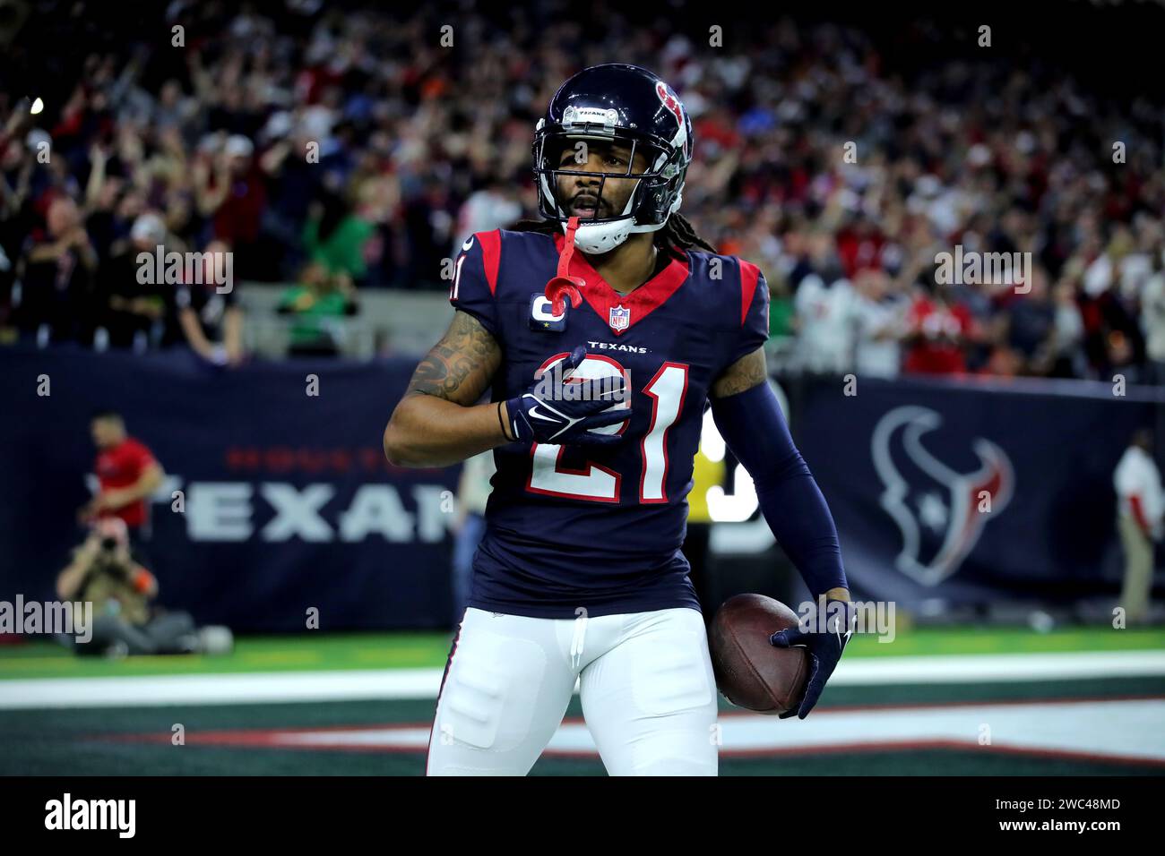 Houston, Texas, USA. 13th Jan, 2024. Houston Texans cornerback Steven ...