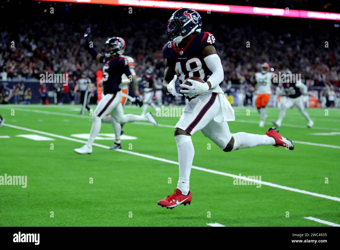 Houston, Texas, USA. 13th Jan, 2024. Houston Texans linebacker ...