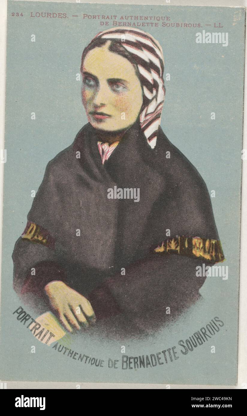 Portrait of De Holes Marie -Bernard, Bernadette of Lourdes, End LL ...