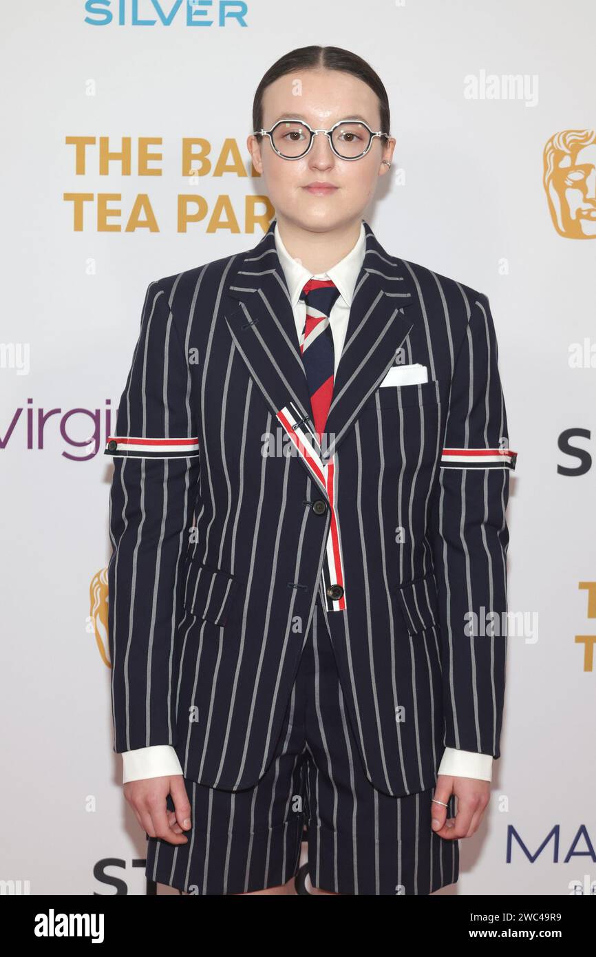Beverly Hills, Ca. 13th Jan, 2024. Bella Ramsey at the 2024 BAFTA Tea ...