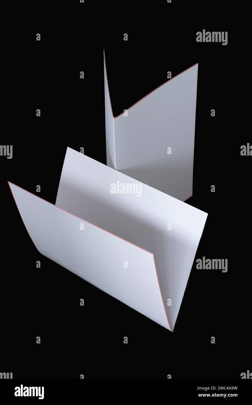 See card stock blanks ready for text. Folded notes, pages, tent cards ...