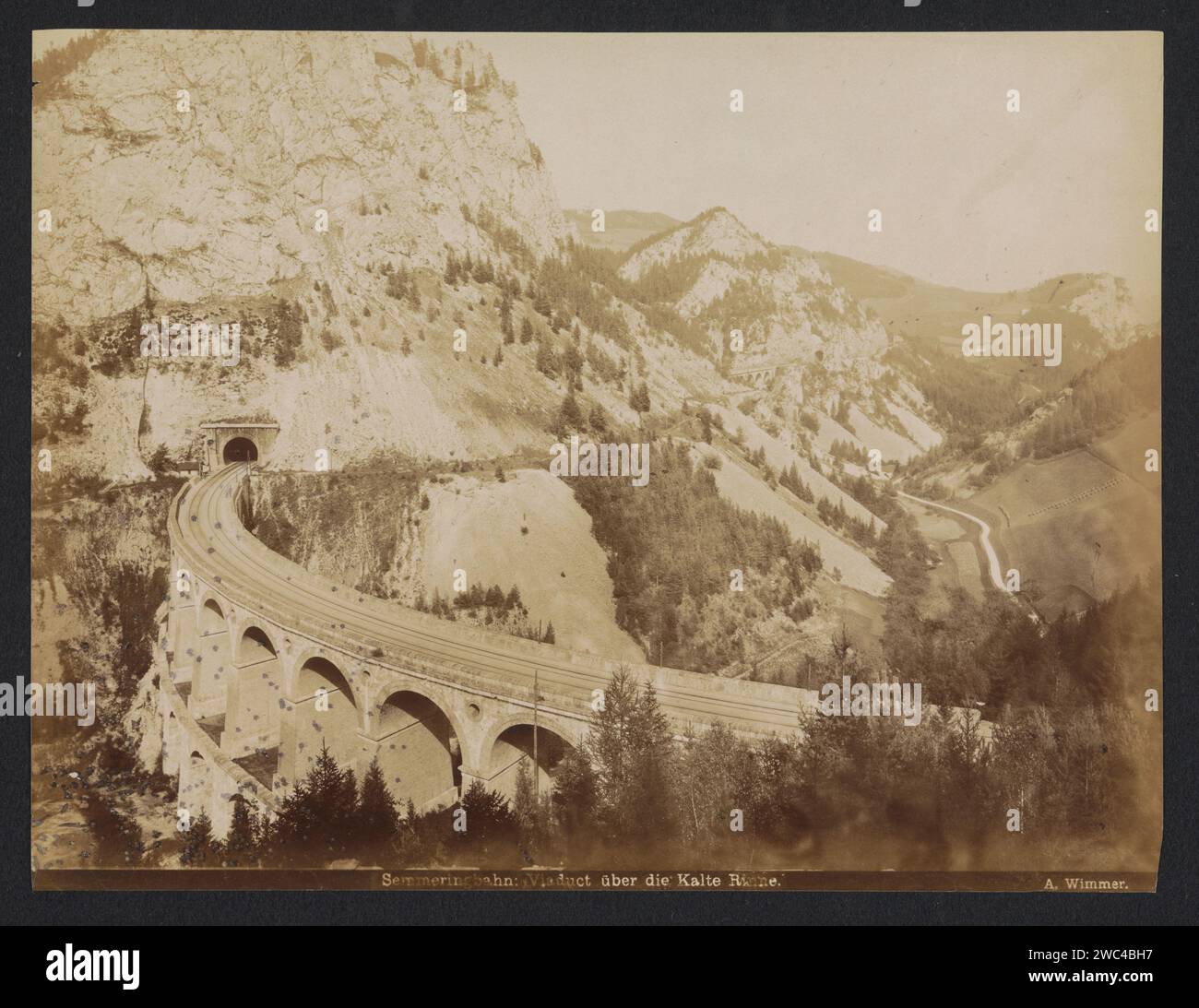 Viaduct of the Semmeringspoor over the Kalte Rinne, Austria, A. Wimmer ...
