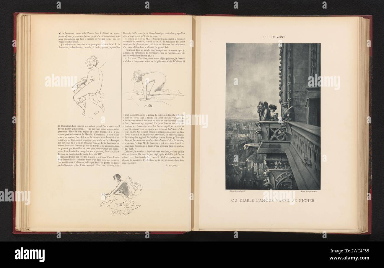 Photo production of the painting "Ou Diable l'Amour va-t-il se Nicher!" by Edouard de Beaumont ...